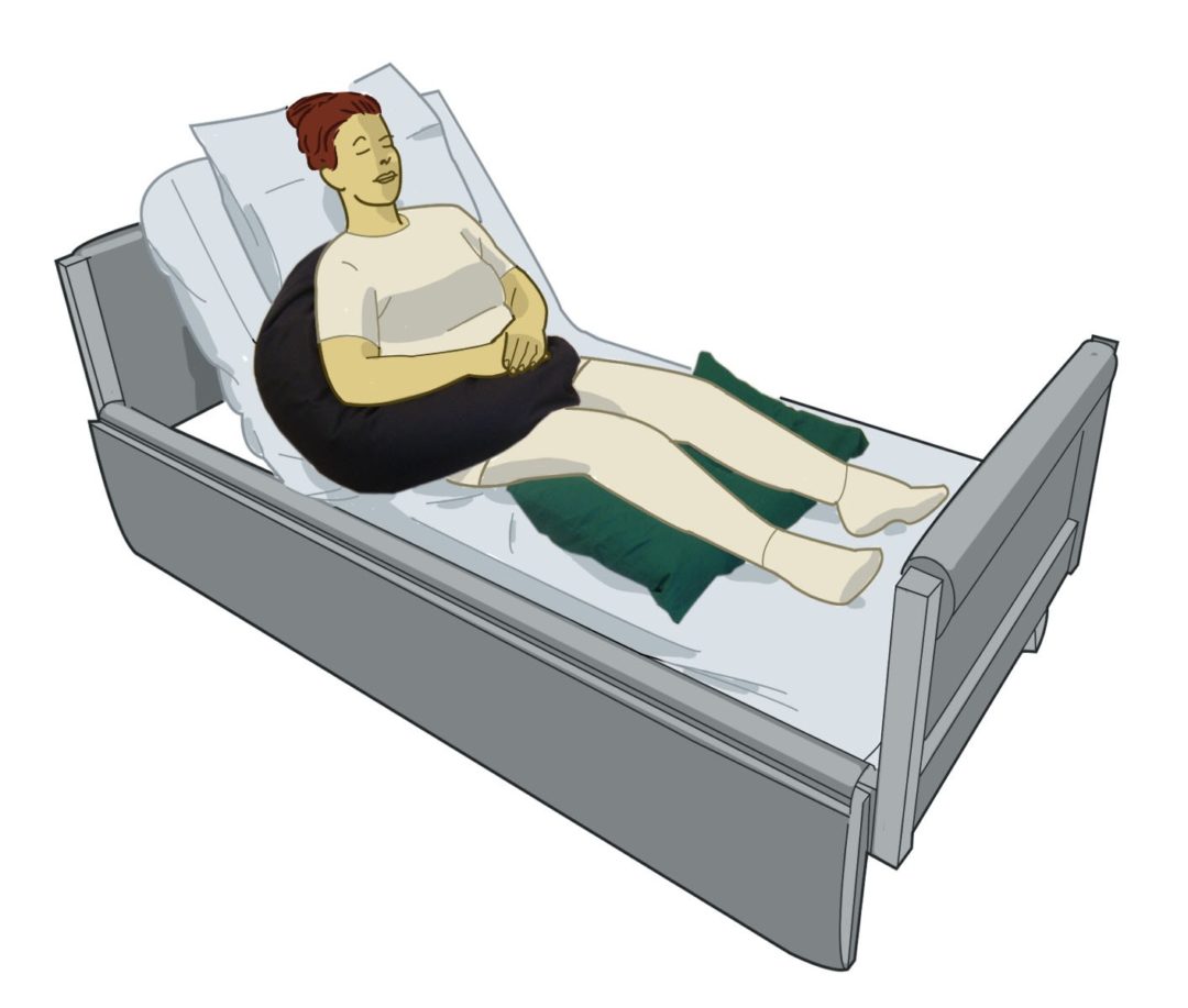 Tumlekudden - flexibel, stabil positionering dygnet runt.